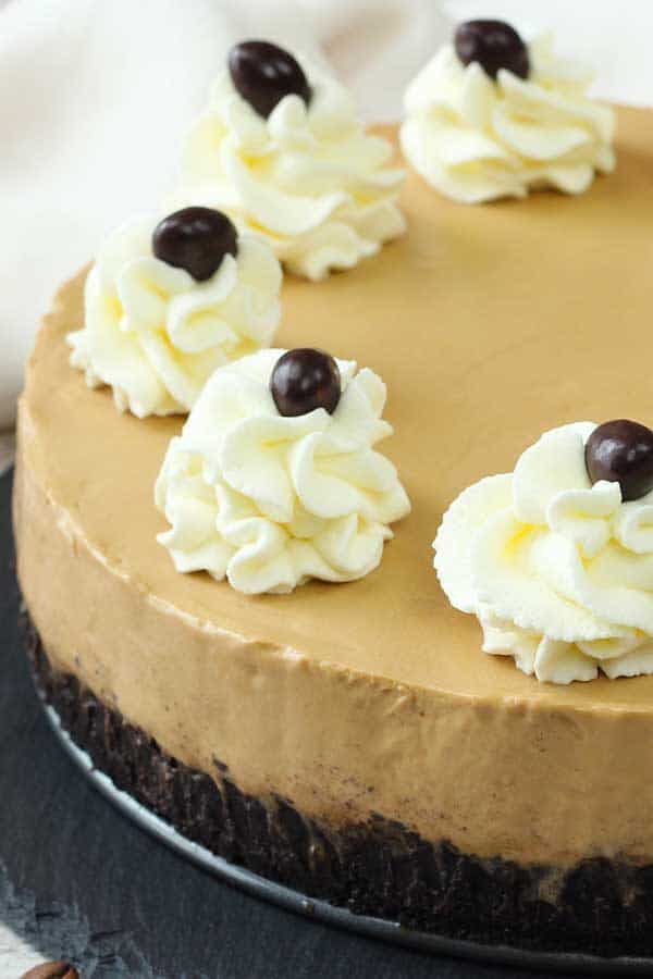 No-Bake Coffee Cheesecake Recipe | El Mundo Eats
