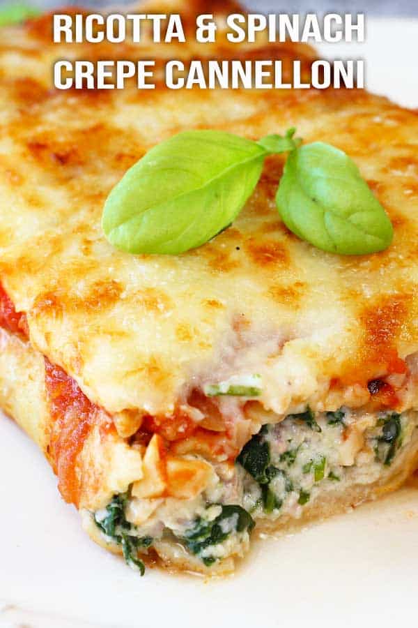 Ricotta and Spinach Crepe Cannelloni Recipe | El Mundo Eats