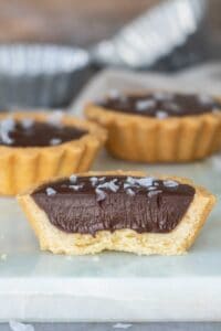 Mini Salted Chocolate Tarts - El Mundo Eats
