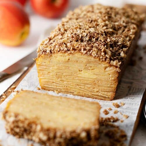Healthy Invisible Apple Cake (70% Fruit) - El Mundo Eats