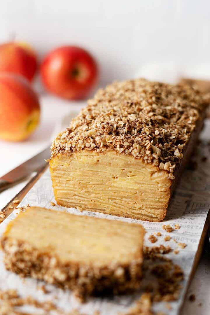 Healthy Invisible Apple Cake (70% Fruit) - El Mundo Eats