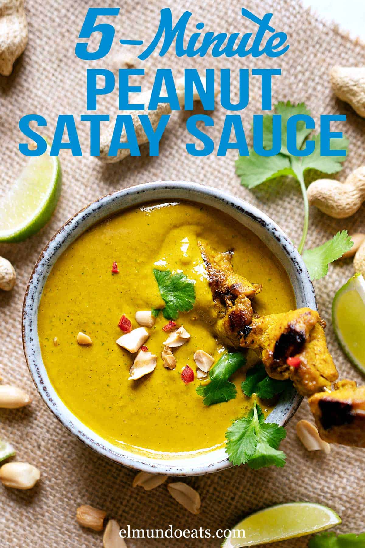 5-Minute Peanut Satay Sauce - El Mundo Eats