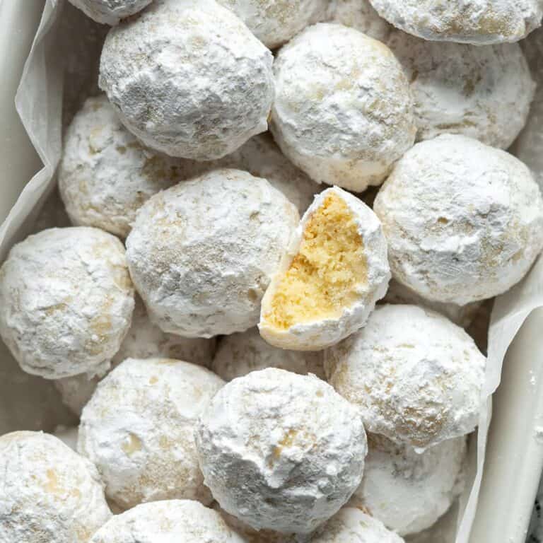 Snowball Cookies Without Nuts - El Mundo Eats