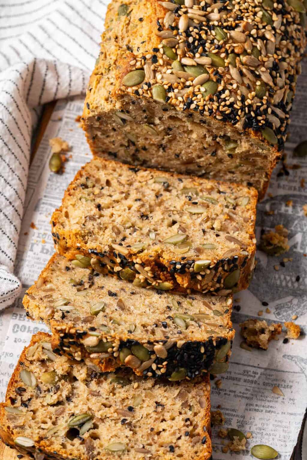 Easy No-Knead Multi-Seed Bread - El Mundo Eats