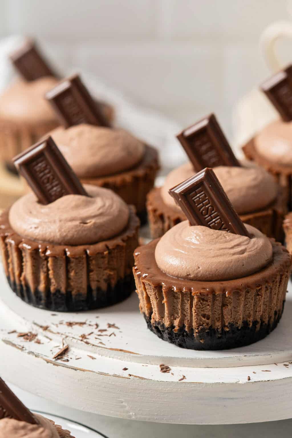 Mini Chocolate Cheesecakes - El Mundo Eats