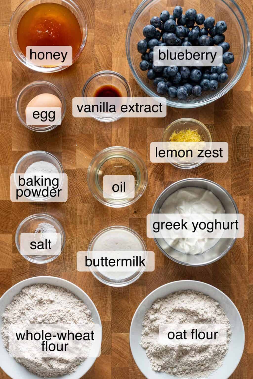 Blueberry Protein Muffins - El Mundo Eats