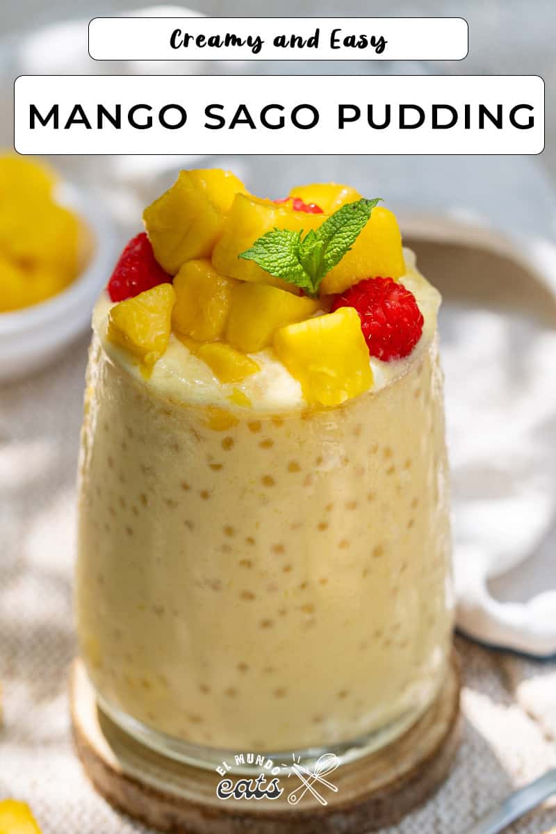 Easy Mango Sago Pudding - El Mundo Eats