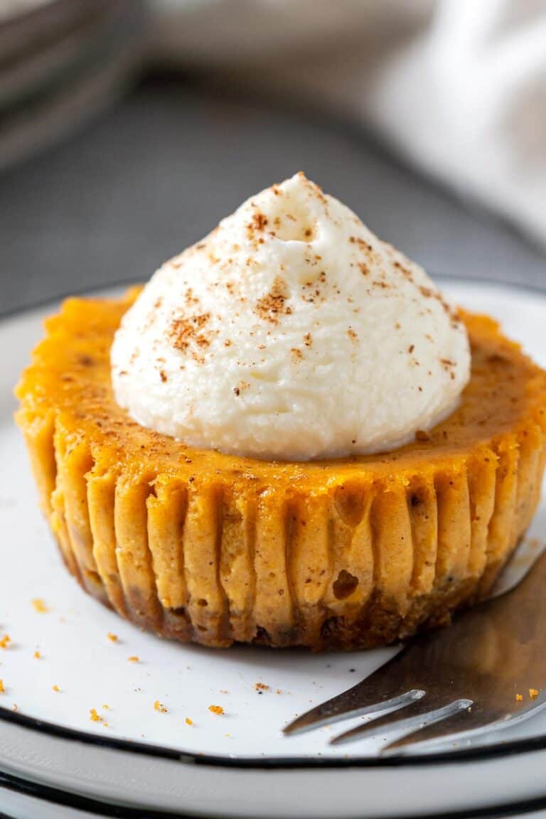 Mini Pumpkin Cheesecakes No Water Bath Make Ahead El Mundo Eats