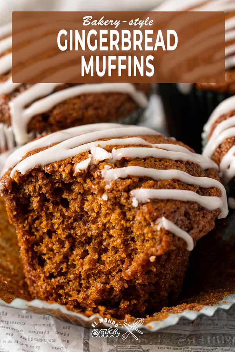 Bakery-Style Gingerbread Muffins - El Mundo Eats