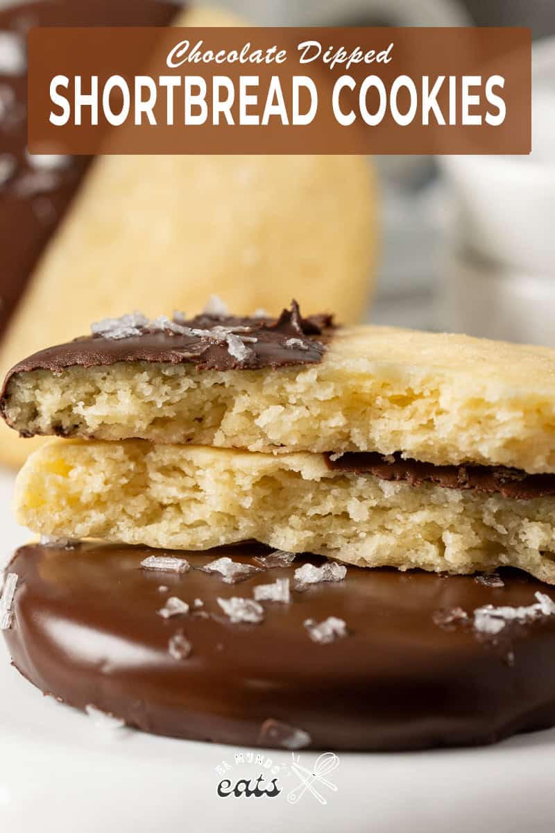 Chocolate-Dipped Shortbread Cookies - El Mundo Eats