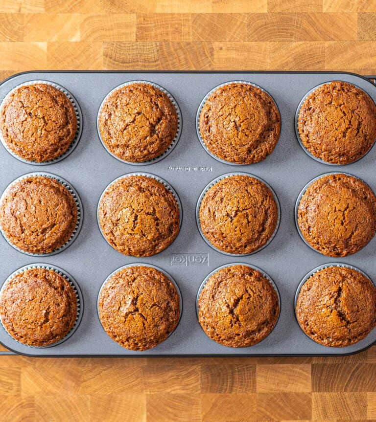 Bakery-Style Gingerbread Muffins - El Mundo Eats